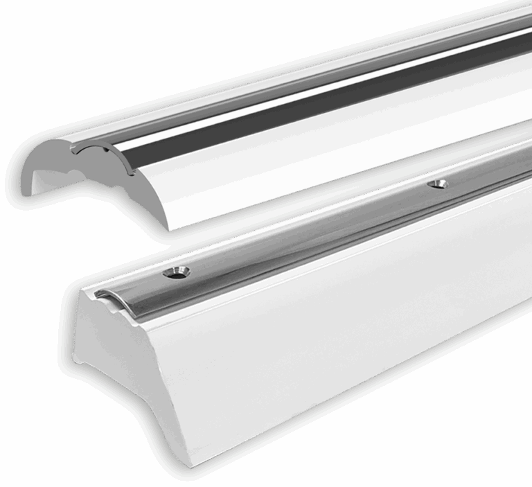 Rigid Rub Rails | Stainless Steel & Vinyl | Barbour Marine